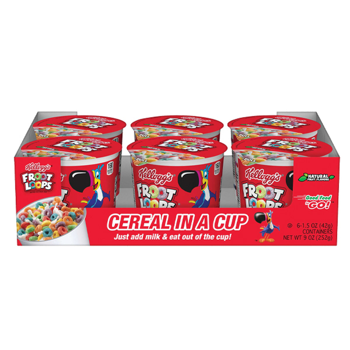 Kellogg's Froot Loops Cup 6Ct | Revo Wholesale LLC