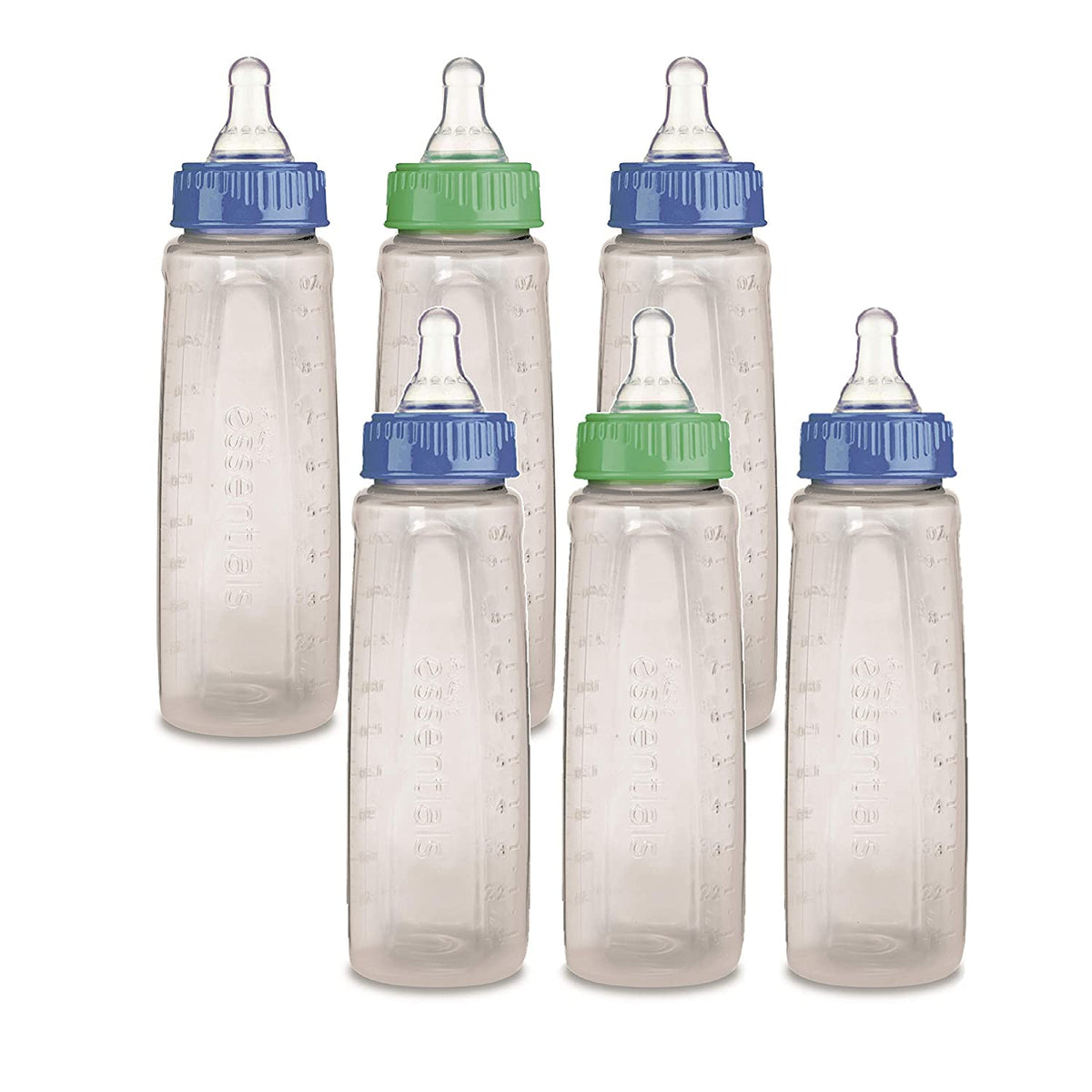 NUK FIRST ESSENTIALS Baby Bottles Clear 6ct | Revo Wholesale LLC