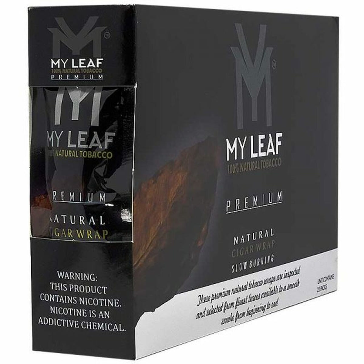 MY LEAF BLACK Grabba Leaf 25ct | Revo Wholesale LLC