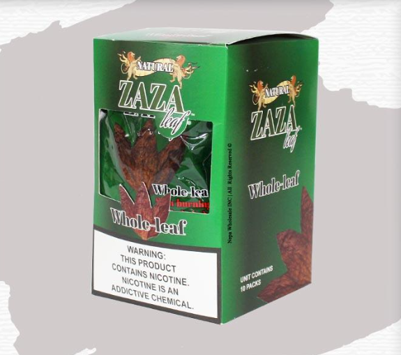 Zaza Leaf Natural Whole Leaf 10ct | Revo Wholesale LLC